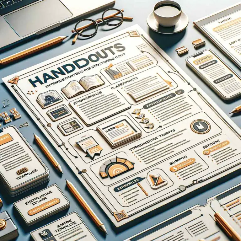 Handout schreiben - Muster/Vorlage mit Beispielen, Aufbau & Gliederung