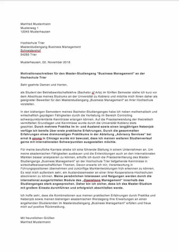 Motivationsschreiben Aufbau Motivationsschreiben Aufbau