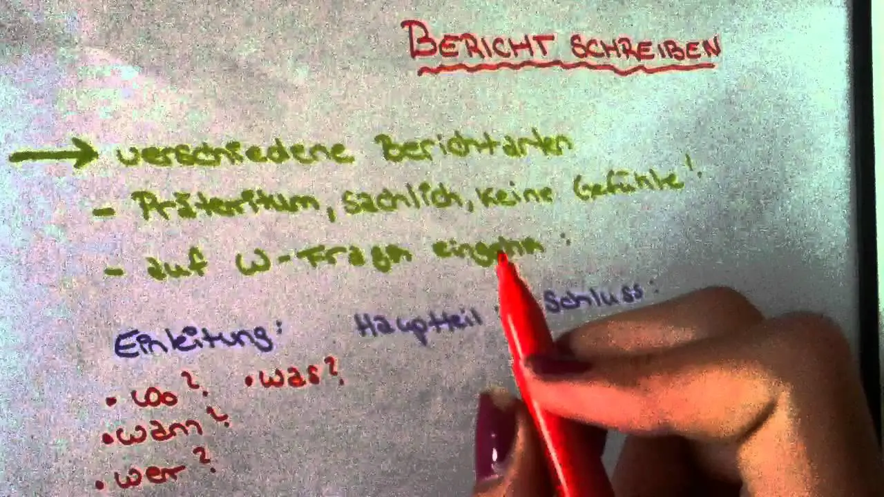 Den perfekten Bericht schreiben - Aufbau & Gliederung